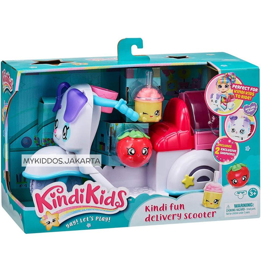Jual Kindi Kids / Kindi Fun Delivery Scooter Playset - Original ...