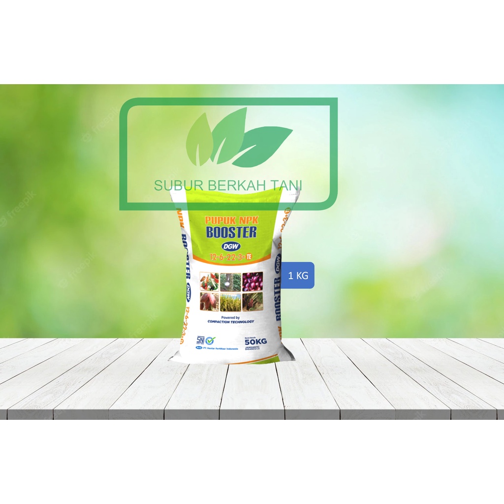Jual NPK BOSSTER DGW 12-6-22-3+TE - 1 kg , PUPUK BOSSTER NPK DGW Repack ...