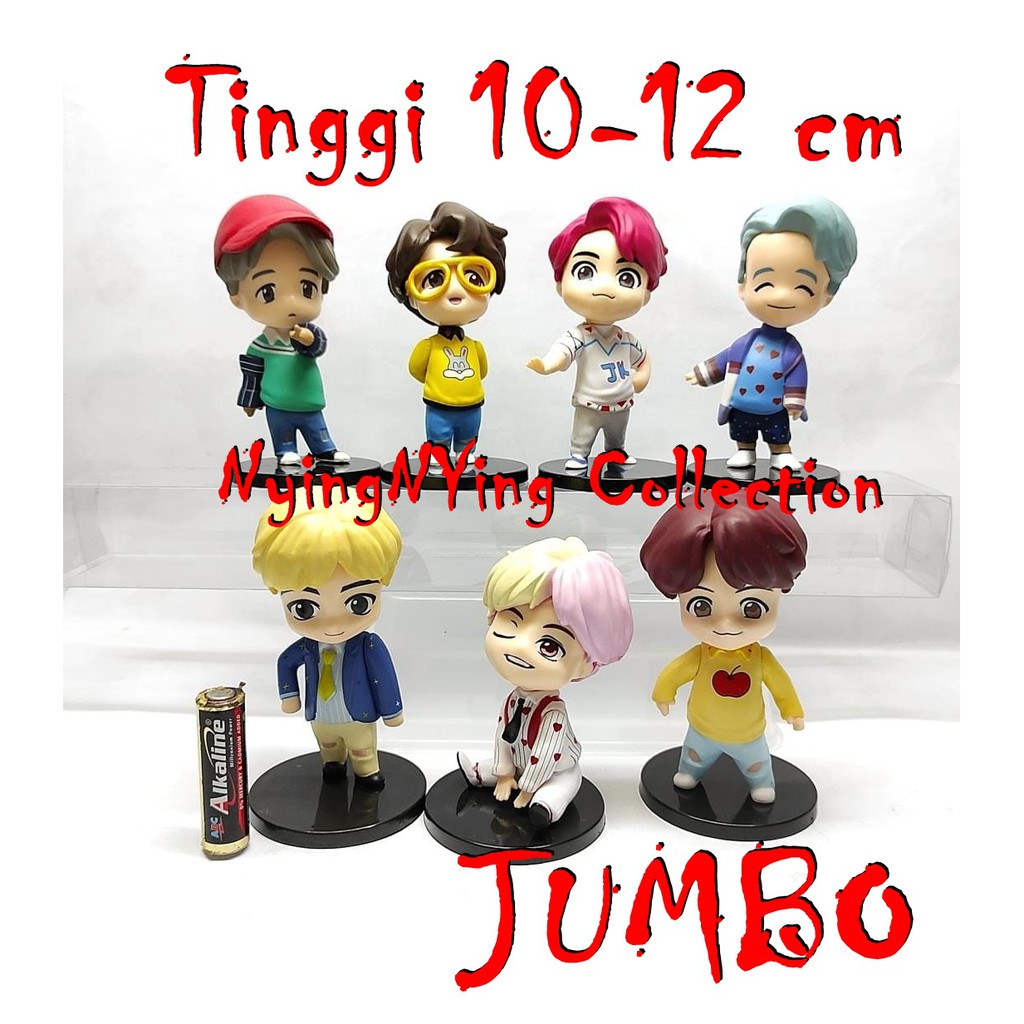 Jual Action Figure KPOP Idol BTS/Tiny Tan BT21 Big Size / Jumbo Set Isi 7 A | Shopee Indonesia