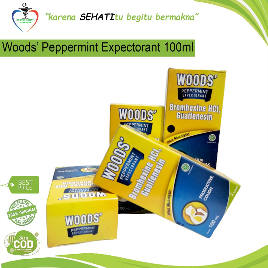 Jual WOODS WOOD BIRU EXPECTORANT 100ML BATUK BERDAHAK DEWASA | Shopee ...