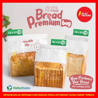 Jual Plastik Roti Ziplock Delkochoice / Bungkus Roti Tawar / Kantong ...
