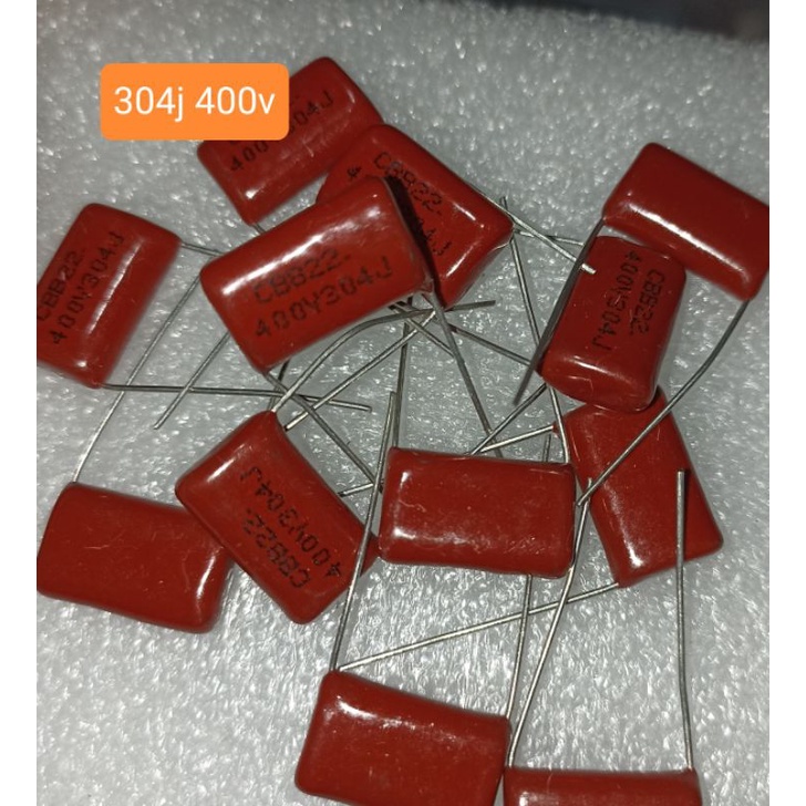 Jual KAPASITOR MILAR 304J 400V CBB22 MYLAR 304J 400 VOLT ASLI | Shopee ...