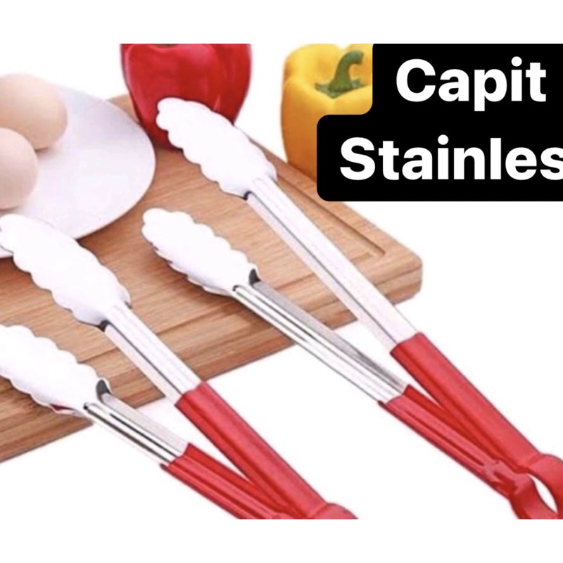 Jual Capitan Stainless Thong Capit Makanan Kue | Shopee Indonesia
