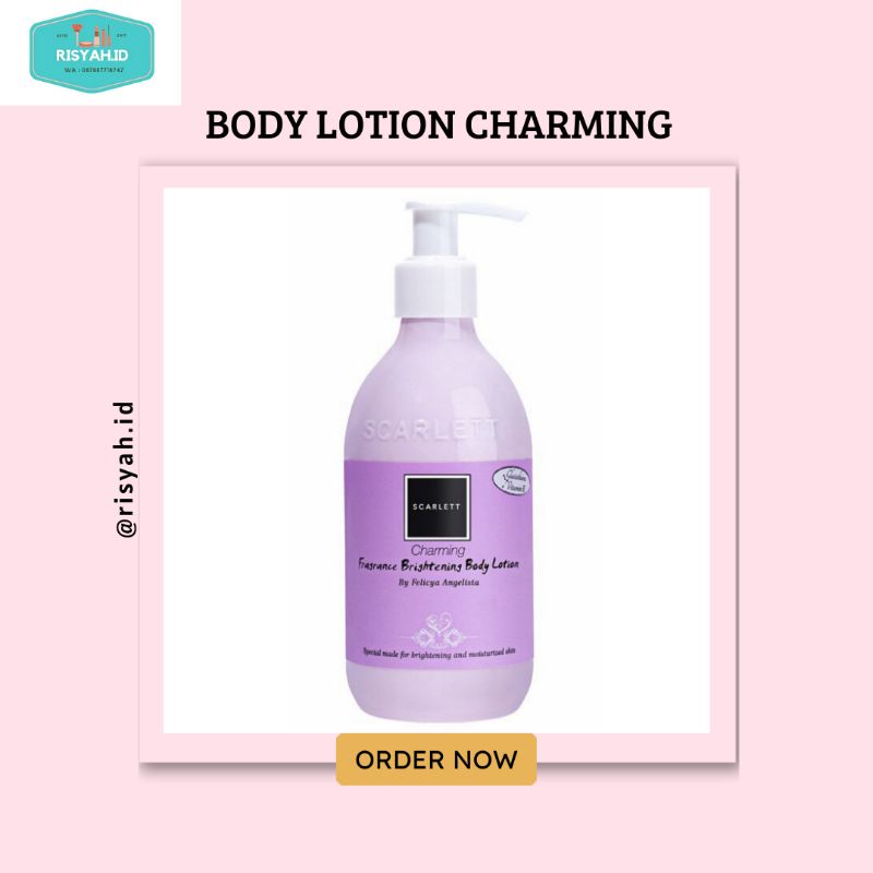 Jual Scarlett Whitening Body Lotion Charming / Hand Body Whitening ... Jual Scarlett Whitening Body Lotion Charming / Hand Body Whitening ...
