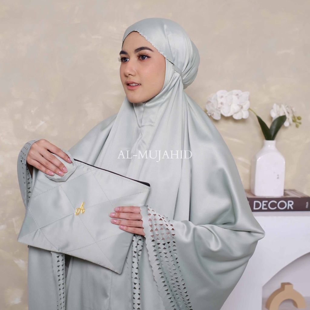 Jual Mukena Dewasa Daily Lasercut Mewah AL-MUJAHID | Shopee Indonesia