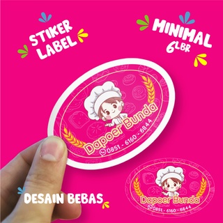 Jual Stiker Label Kemasan / Stiiker Label Makanan / Stiker Label ...
