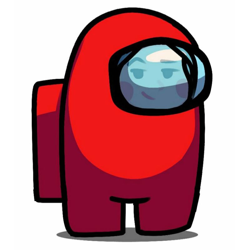 Jual chibi art karikatur Among us lucu kartun karakter custom request ...