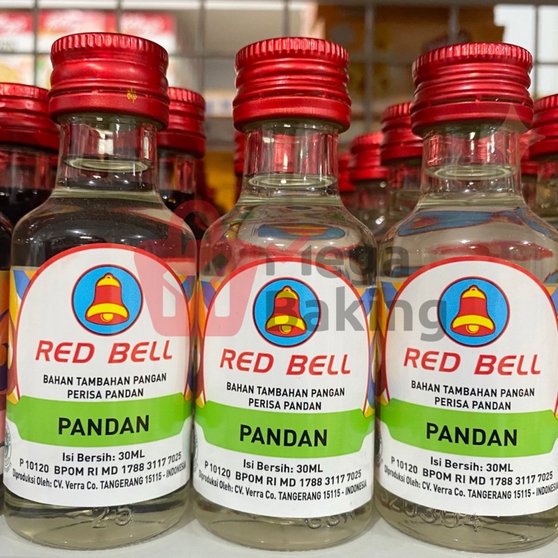 Jual PERISA KUE/CAKE/BOLU RED BELL 30ml PANDAN/BUTTER/COKELAT/RHUMBA ...