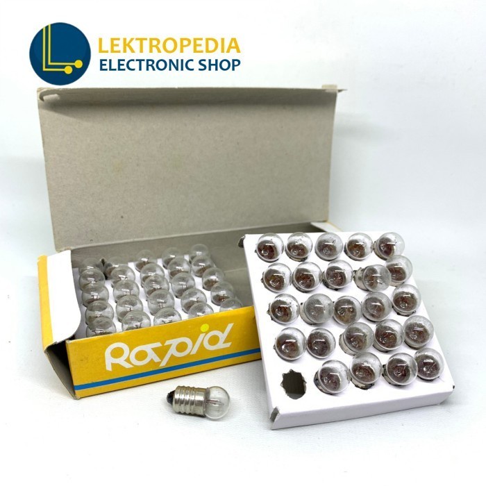 Jual Bohlam senter E10 drat 6volt rapid 6 volt 6v 6 v lampu ulir bulb | Shopee Indonesia