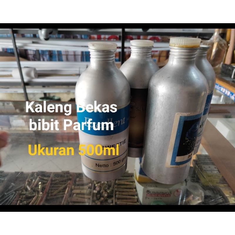 Jual botol aluminium 500ml second ,botol bekas bibit parfum , botol ...