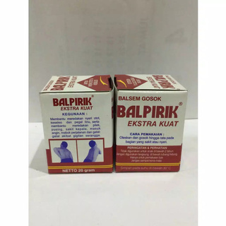 Jual promo BALPIRIK Balsem Gosok Extra Kuat Merah 20 Gram | Shopee ...