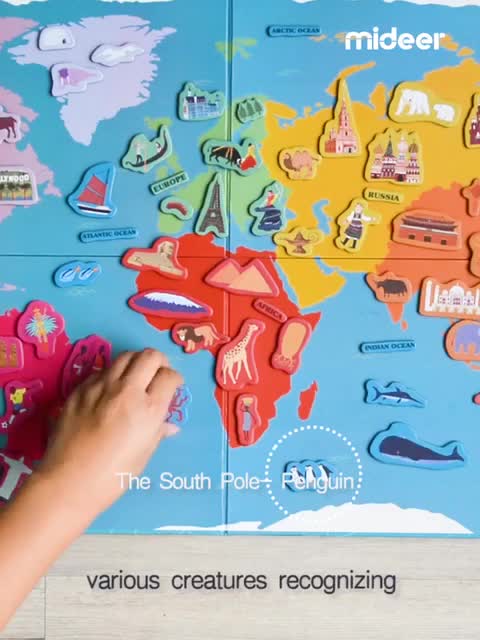 Jual Magnetic Puzzle - Peta Dunia | Shopee Indonesia