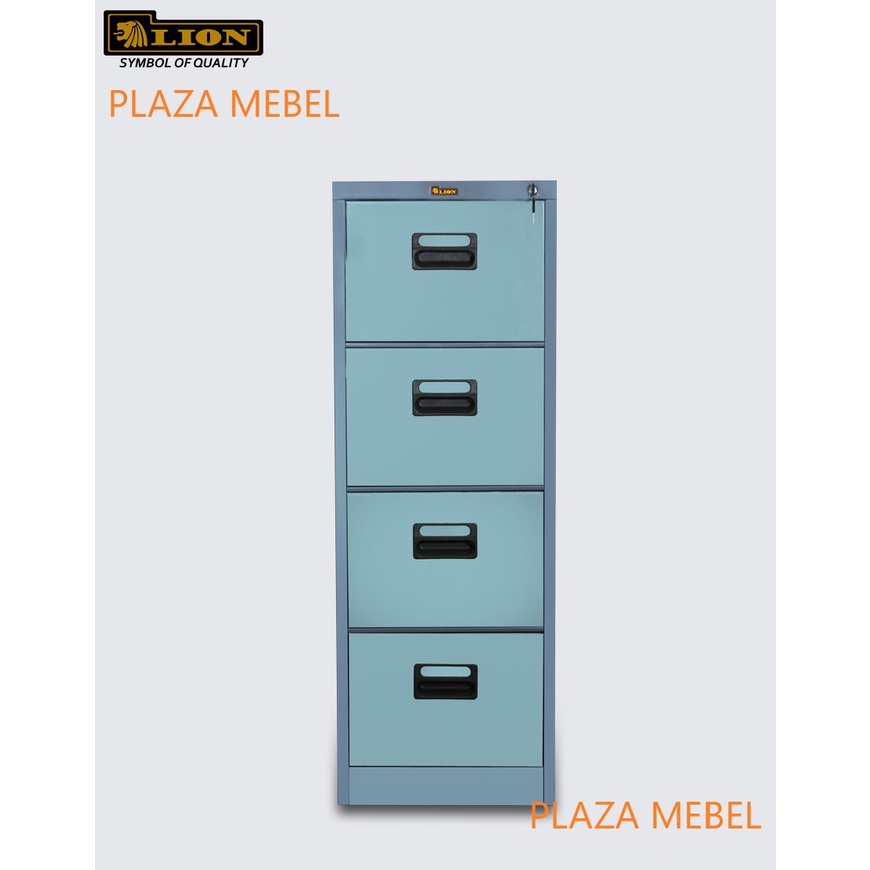 Jual Filling Cabinet File 4 Susun Laci Besi Arsip LION Metal | Shopee ...