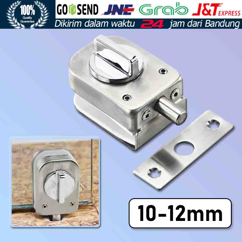 Jual Single grendel pintu kaca Glass Door Lock Bolt Thumbturn Grendel Kunci Pintu Kaca Single ...