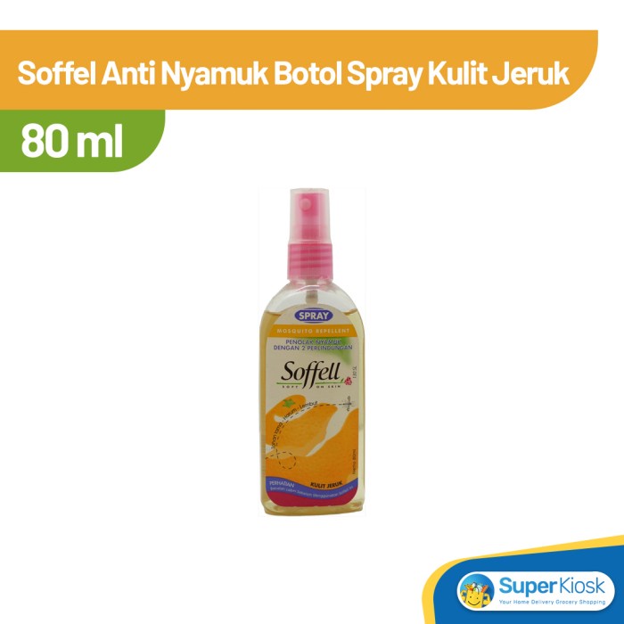 Jual Soffel Anti Nyamuk Botol Spray Kulit Jeruk 80 ml | Shopee Indonesia