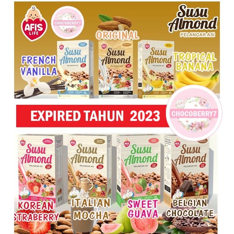 Jual SUSU ALMOND AFIS Pelancar Asi AFIS Susu Almond AFIS LIFE 200gr ...