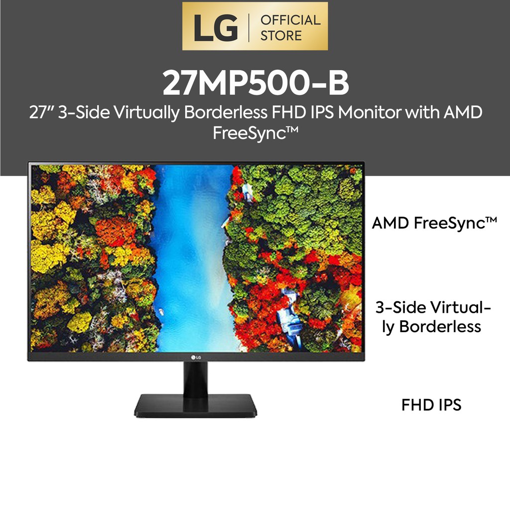 Jual LG 27MP500-B 27" FHD IPS Monitor AMD FreeSync™ 75Hz HDMI Low Blue ...