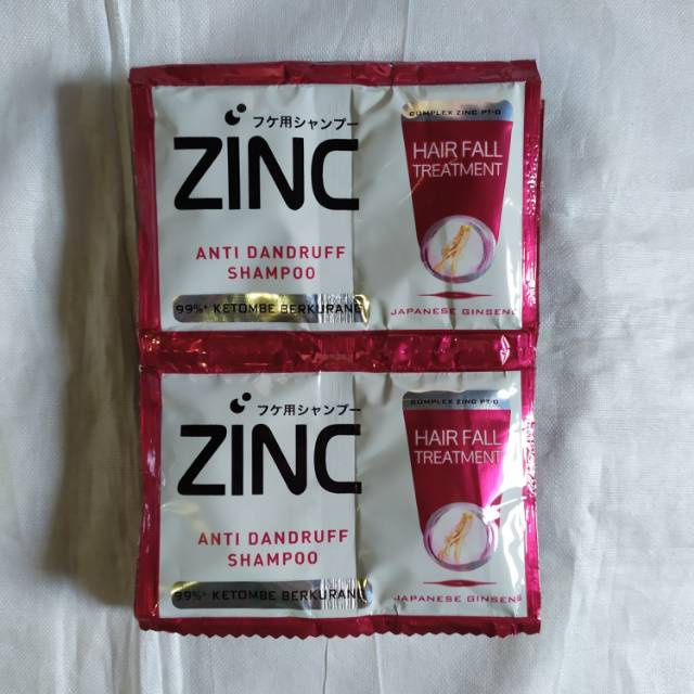 Jual SHAMPO ZINC SACHET (1 renteng isi 12 pcs) | Shopee Indonesia