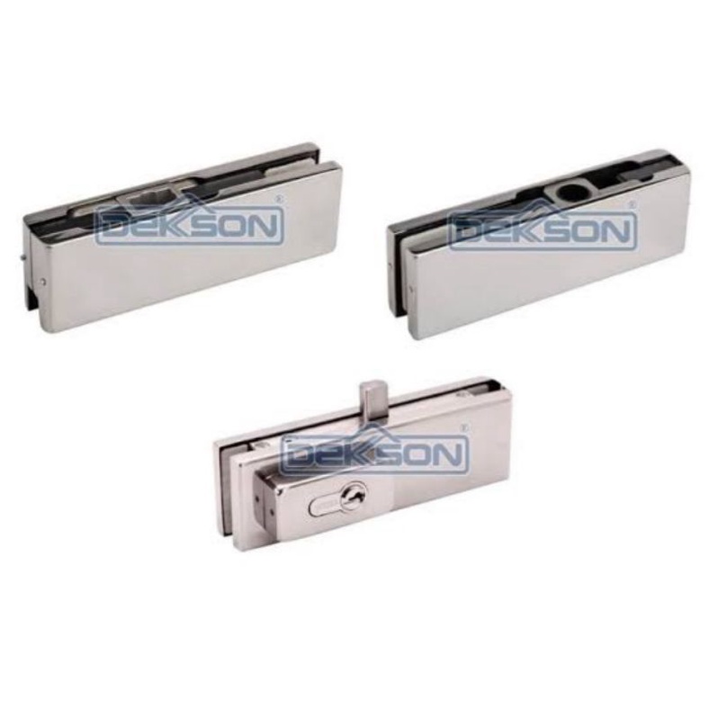 Jual Paket Set Patch Fitting Jepitan Pintu Kaca Dekkson Dekson PT 10 PT 20 US 10 Cylinder ...