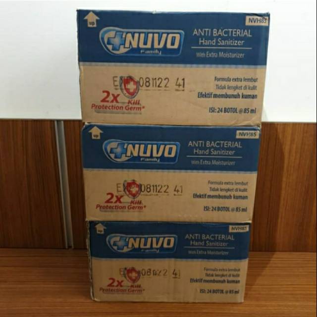 Jual Nuvo Hand Sanitizer Botol 85ml 3 Karton x 24pcs | Shopee Indonesia