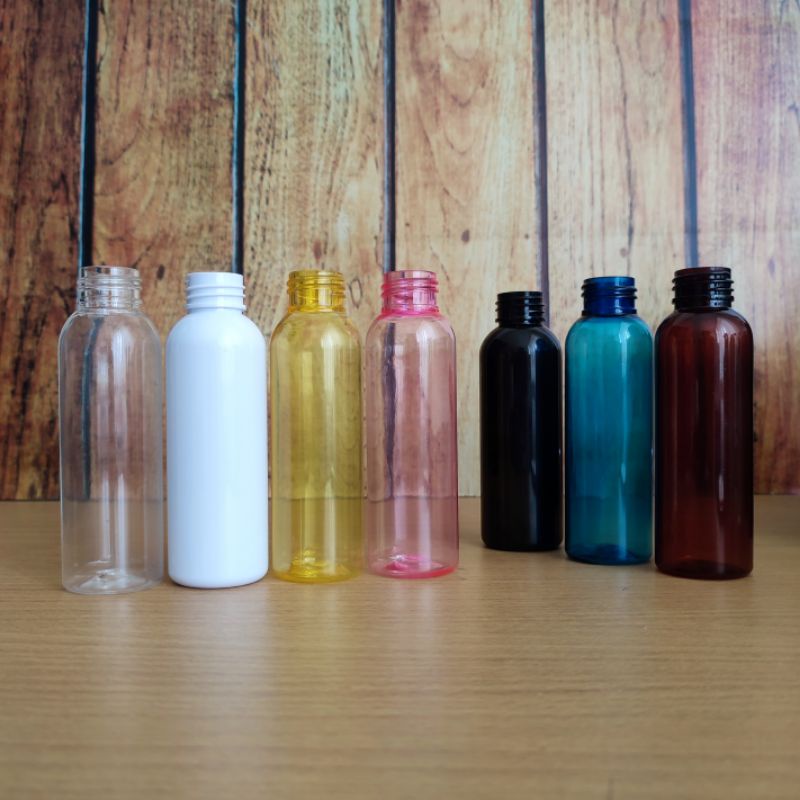 Jual botol pet 100ml neck 24 / br 100ml varian warna | Shopee Indonesia