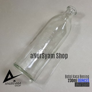 Jual Botol Kaca 250ml Bening / Botol 250ml Kaca Bening / Botol Beling ...