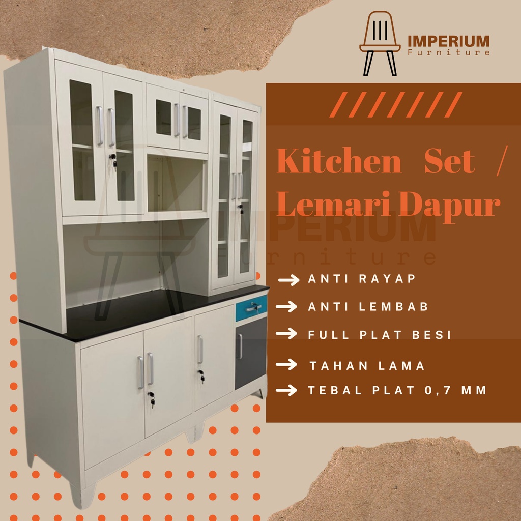 Jual Kitchen Cabinet Besi / Kitchen Set Besi / Lemari Dapur Besi ...