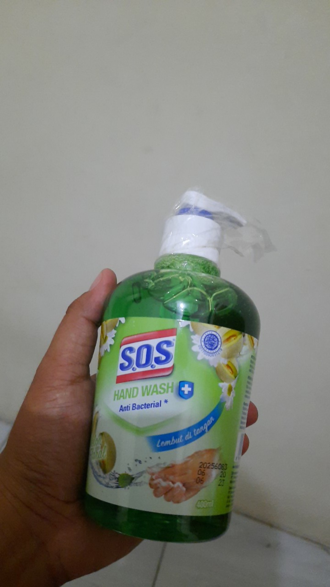 HANDWASH SOS PUMP 400ml - HAND SOAP ANTIBACTERI SOS BOTOL- SABUN CUCI ...