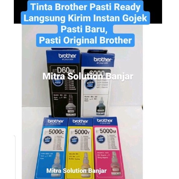 Jual TINTA BROTHER BTD60BK ,BT6000BK ,BT5000 SERIES BT D 60 BK BT-D60 ...