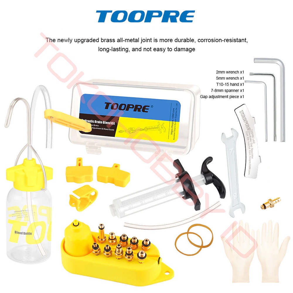 Jual TOOPRE Bleeding Tool Kit Rem Hidrolik Sepeda Shiman0 SRAM Tektro Magura Original | Shopee ...