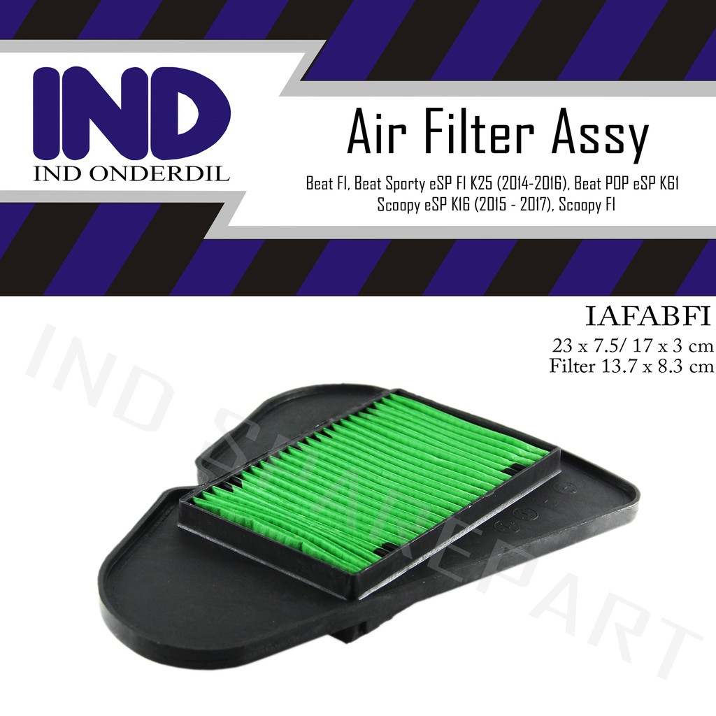 Jual Filter-Saringan-Busa Udara-Hawa-Air Honda Beat FI-Pop-Sporty ...