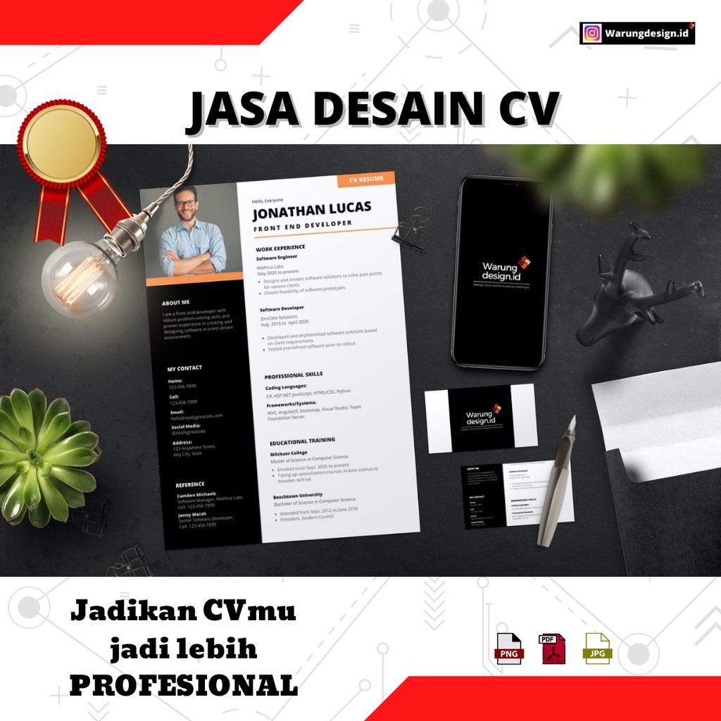 Jual JASA DESAIN CV / RESUME | PROFESIONAL Indonesia|Shopee Indonesia