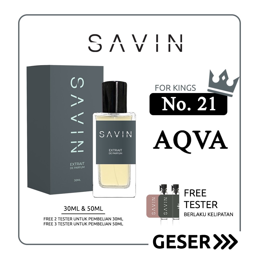 Jual SAVIN PARFUM No. 21 Aqva | Shopee Indonesia