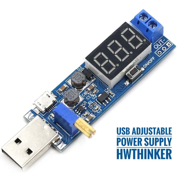 Jual USB Power Supply PowerSupply Step up Down Buck Boost Adjustable ...