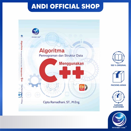 Jual Penerbit Andi - Algoritma Pemrograman Dan Struktur Data Menggunakan C++ | Shopee Indonesia