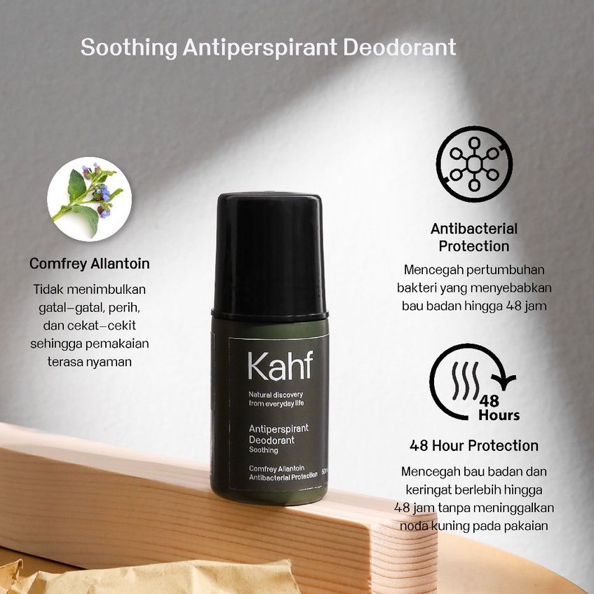 Jual Kahf Soothing Antiperspirant Deodorant 50 ml | Shopee Indonesia