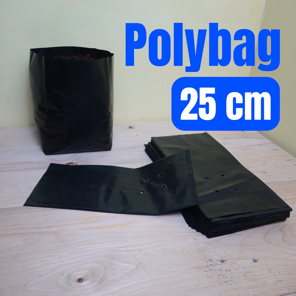 Jual TANAM TANAM- Polibag Tanam 25 cm Polybag Eceran Pot Plastik ...