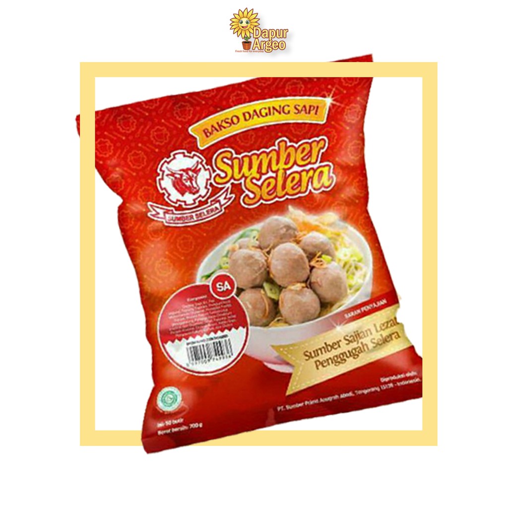 Jual Bakso Sapi Sumber Selera isi 50pcs per 700g | Shopee Indonesia