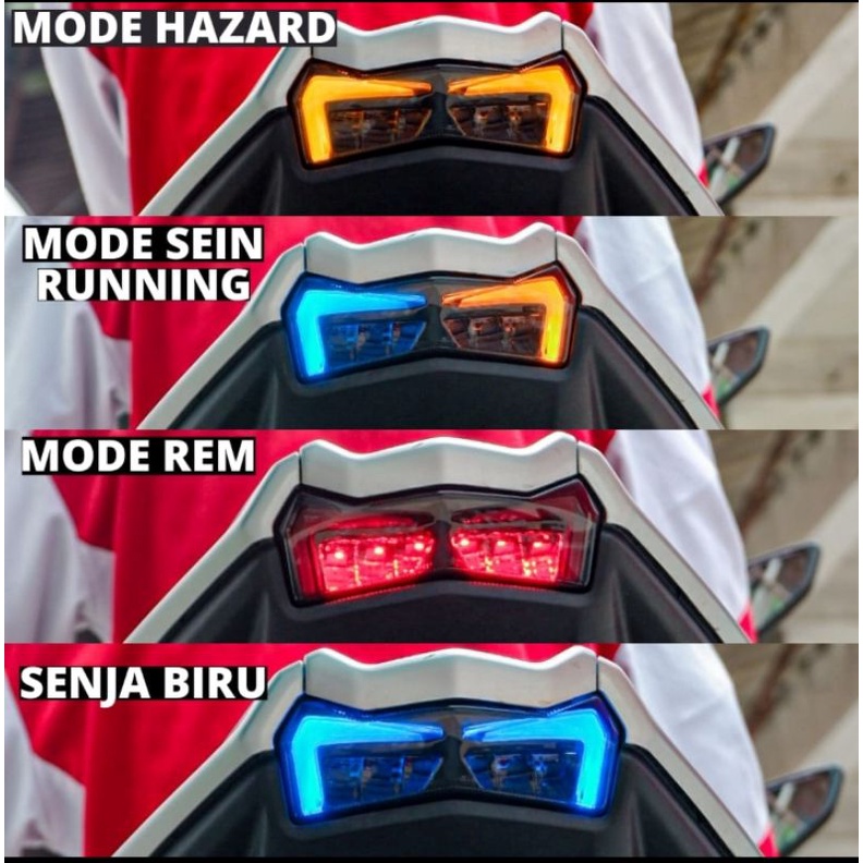 Jual Lampu stop Led stoplamp 3in1 Yamaha New Aerox 155 Connected 2020 ...