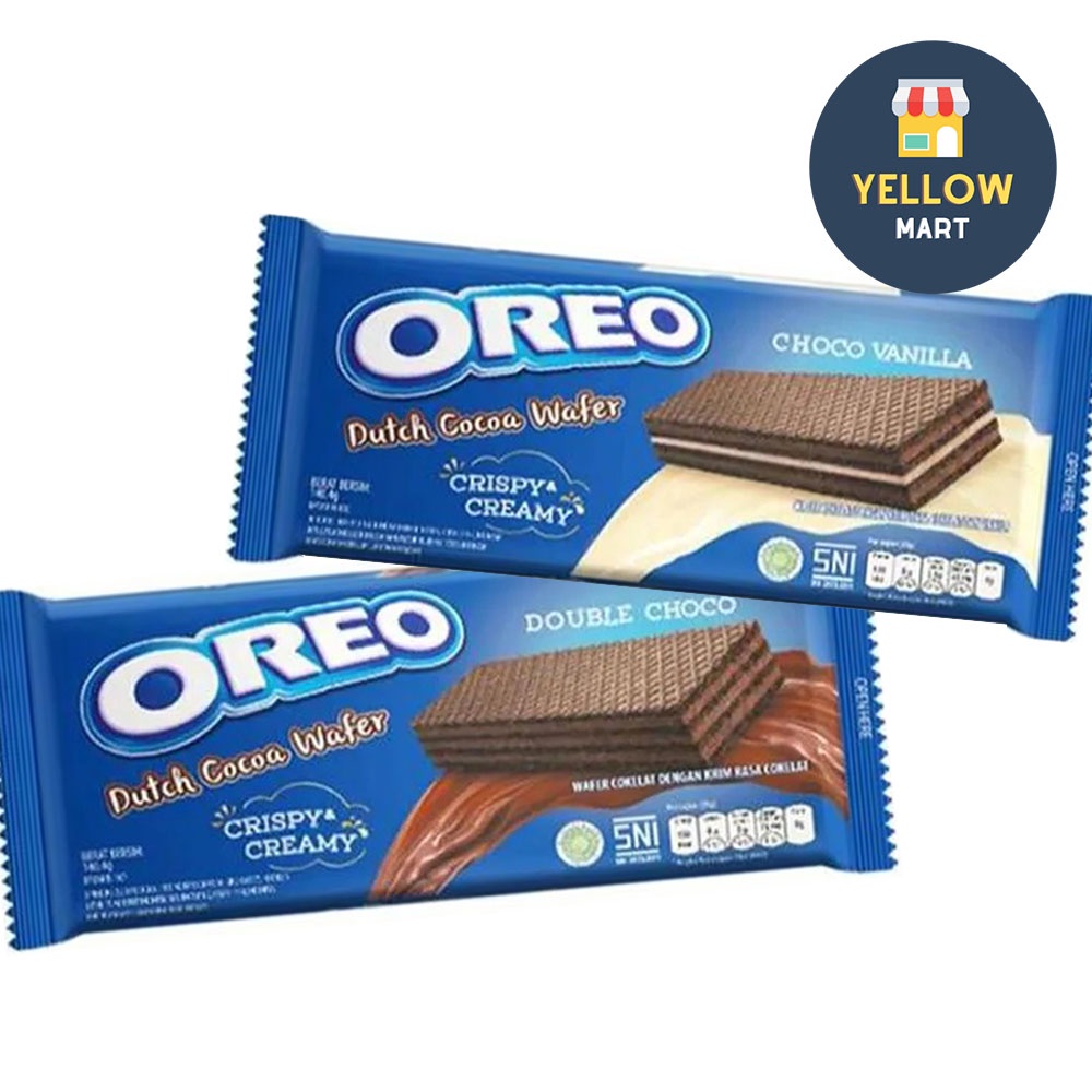 Jual Oreo Wafer Snack Variasi Rasa Double Choco & Vanilla 140 Gram ...