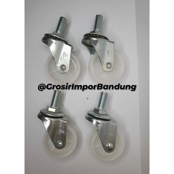 Jual RODA CASTER 2 INCH DRAT NYLON | Shopee Indonesia