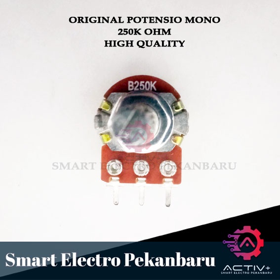 Jual ORIGINAL 250K Ohm Potensio Mono Linear 250000 Ohm Potensiometer ...
