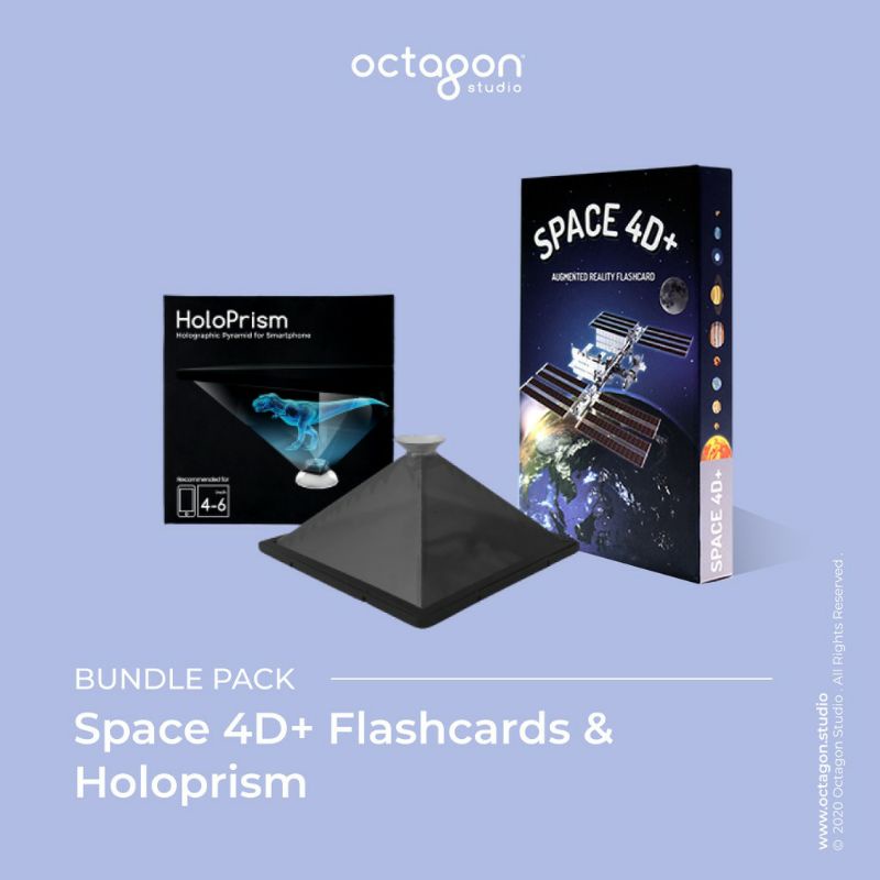 Jual Octagon Studio Space 4D+ Flashcards AR + HOLOPRISM | Shopee Indonesia