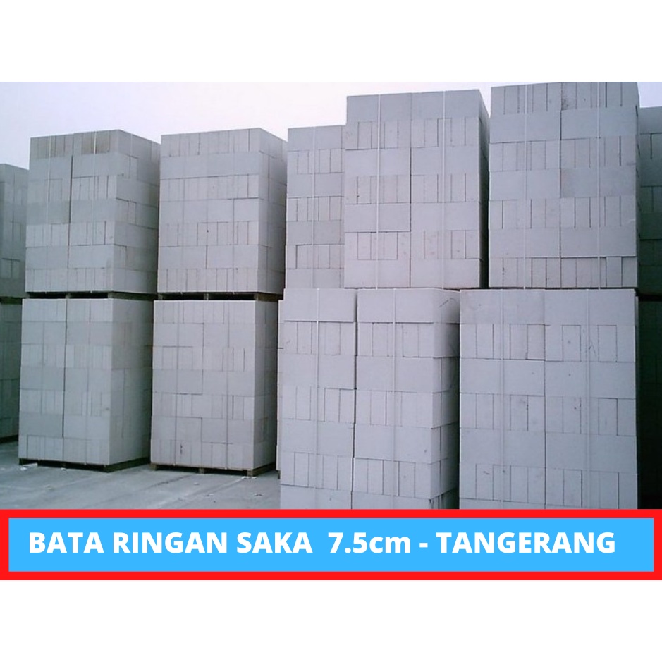 Jual Bata Ringan Hebel 7,5cm SNI SAKA BLOCK - Tangerang | Shopee Indonesia