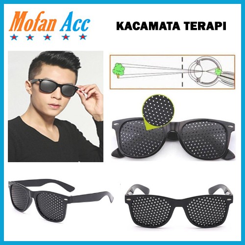 Jual Kacamata Terapi Kaca Mata Kesehatan Pinhole Glasses #HE054 ...