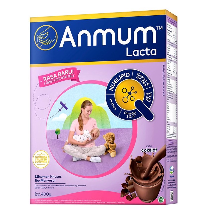 Jual Anmum Lacta Coklat 400 gr Indonesia|Shopee Indonesia