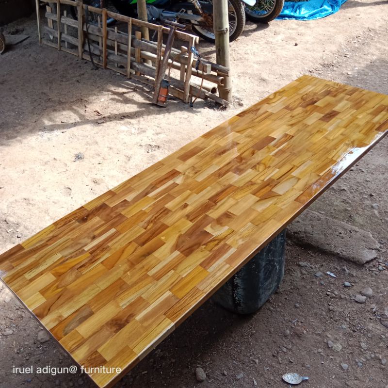 Jual papan LAMINASI (kayu jati) ukuran 160x60x2 | Shopee Indonesia