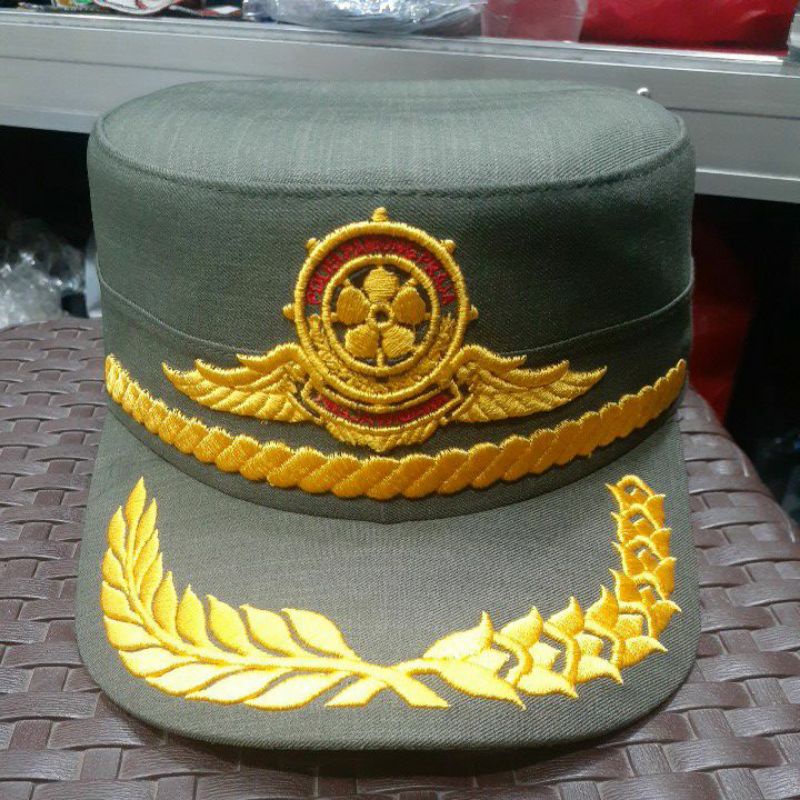 Jual topi komando pol pp wing free nama | Shopee Indonesia