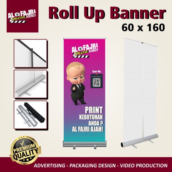 Jual Cetak Roll Up Banner | Standing Banner | Spanduk Murah 60 x 160 CM Indonesia|Shopee Indonesia