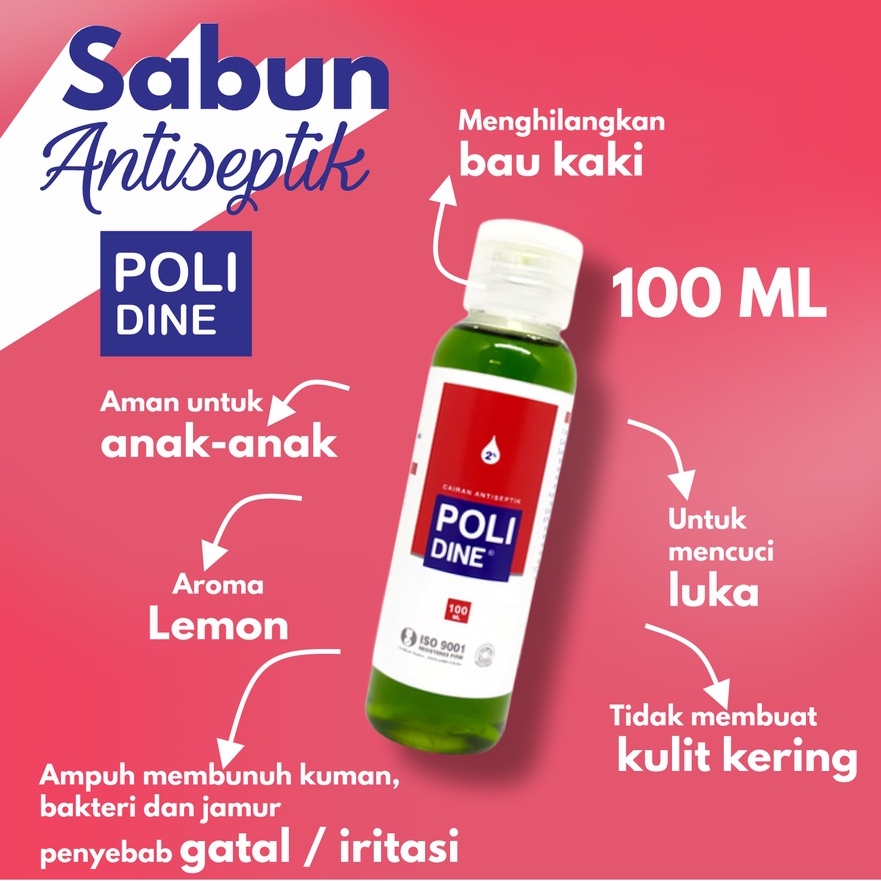 Jual POLIDINE SABUN CAIR ANTISEPTIK 100 ml MEMBUNUH KUMAN BAKTERI DAN JAMUR DI KULIT | Shopee ...